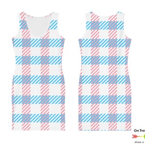 Transgender Gingham Dress, Subtle Trans Dress, Fitted Transgender Dress ...
