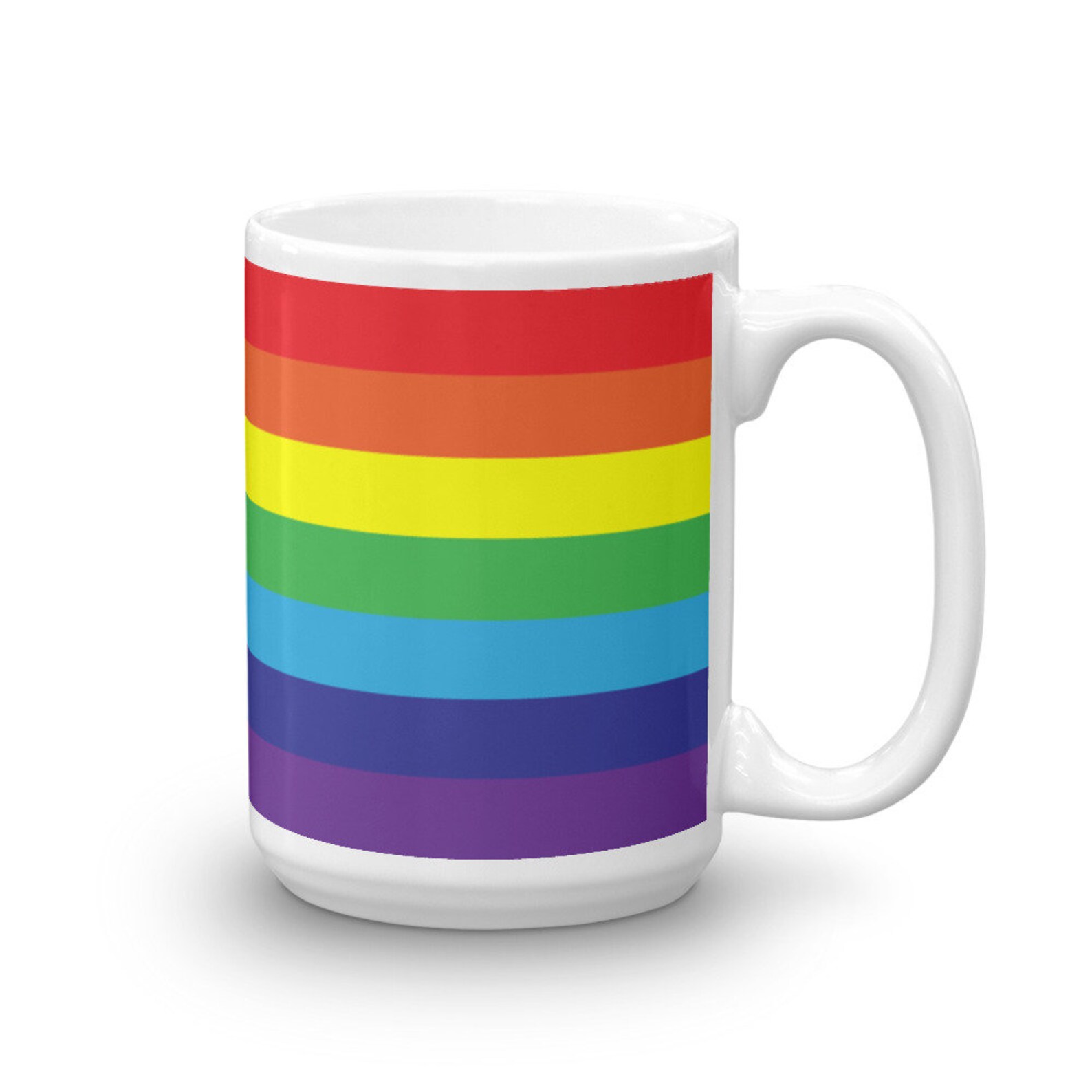 Rainbow Flag Mug Rainbow Pride Mug Rainbow Mug LGBTQ Pride | Etsy