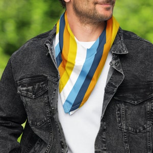 Square Aroace Sunset Flag Bandana, Aroace Pride Bandana Scarf, Aroace ...