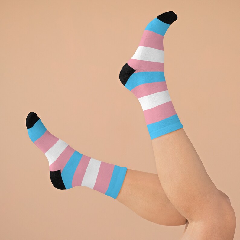Transgender Flag Socks, Trans Pride Socks, Transgender Gift, Unisex ...