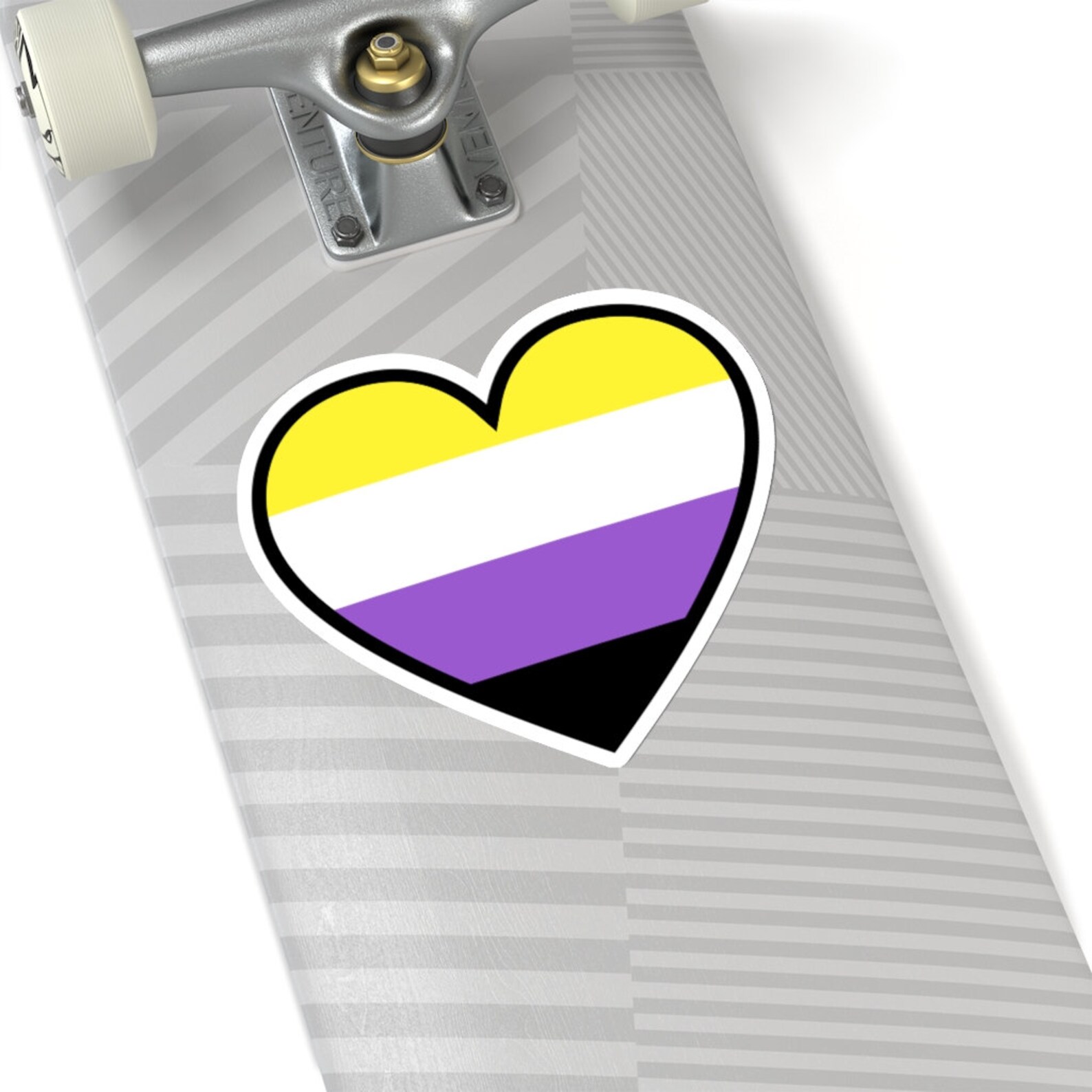 Nonbinary Sticker Non Binary Pride Stickers Nonbinary Flag - Etsy