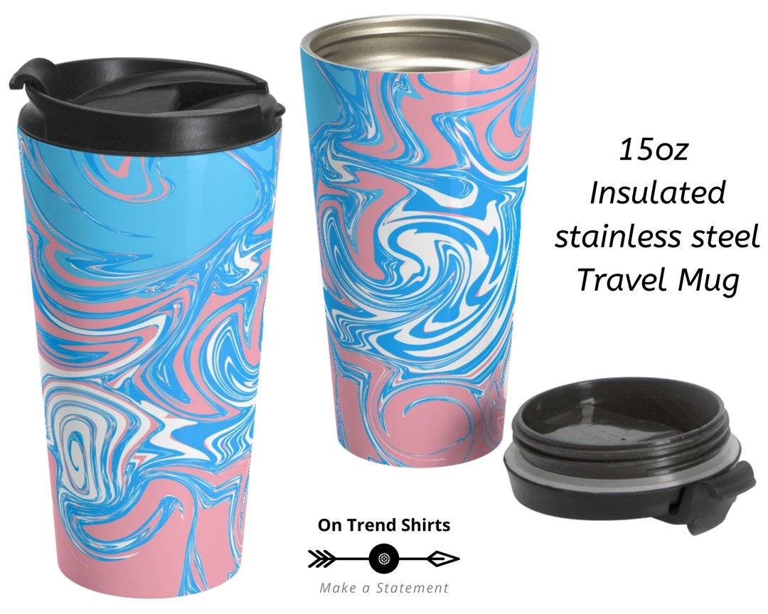 Transgender Travel Mug, Insulated Stainless Steel Travel Cup, Trans ...