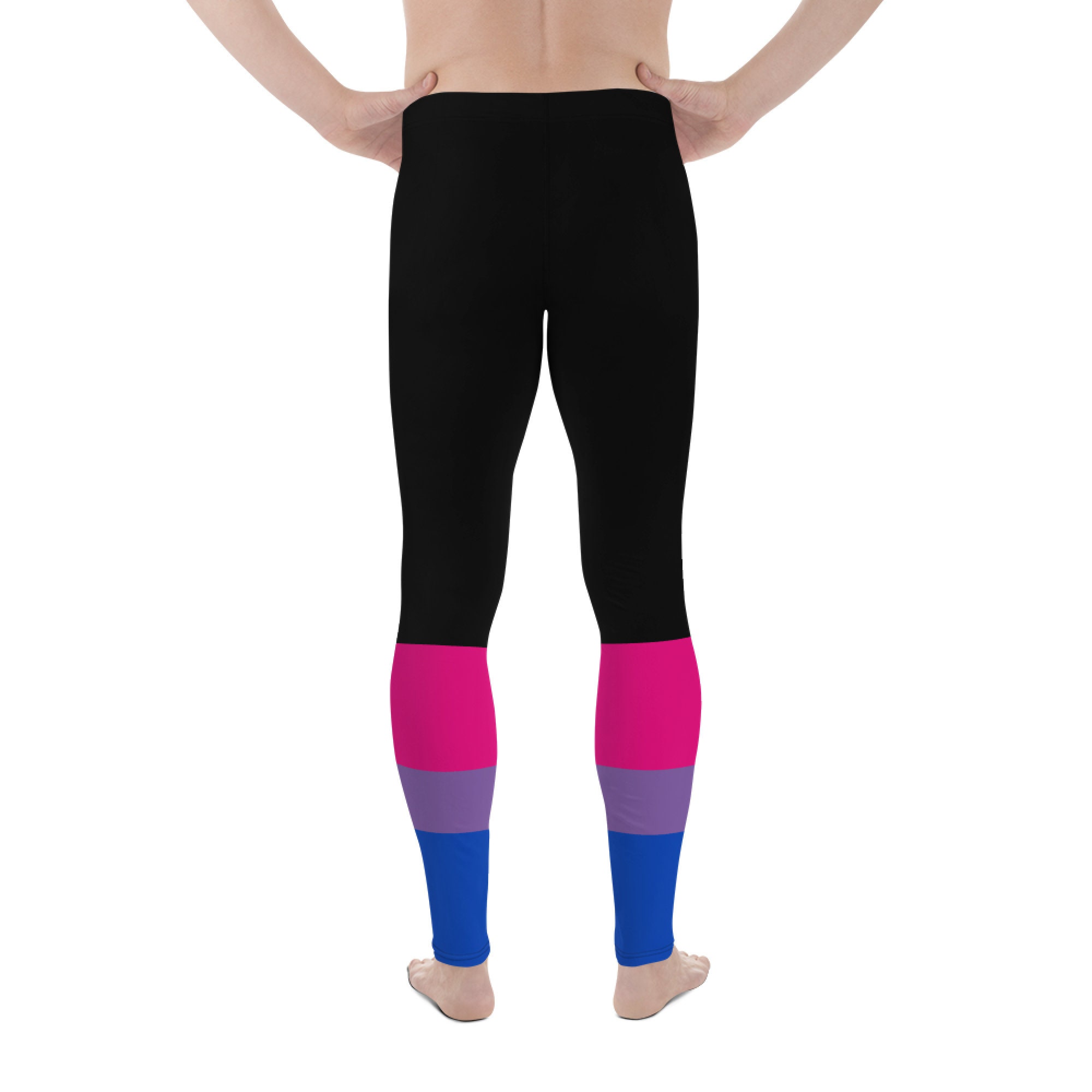 Bisexual Leggings for Men, Bi Pride Mens Leggings, Bisexual Pride ...