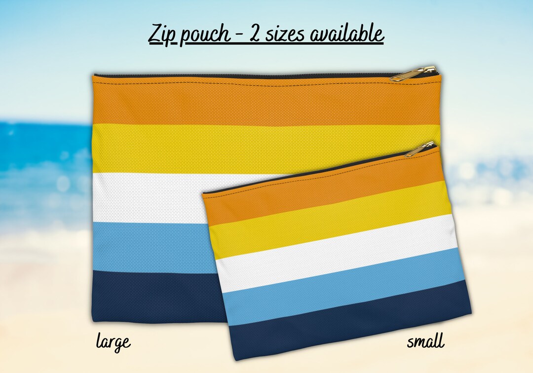 Aroace Sunset Flag Zipper Pouch, Aroace Pride Bag, Aro Ace Makeup Bag ...