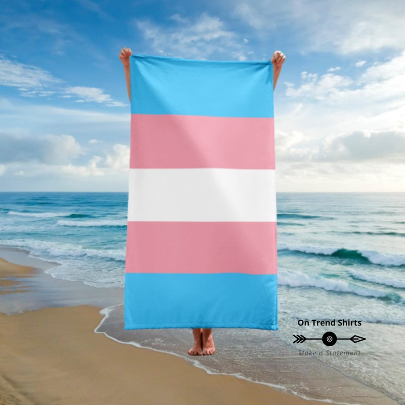 Transgender Flag Beach Towel Transgender Gifts FTM - Etsy UK