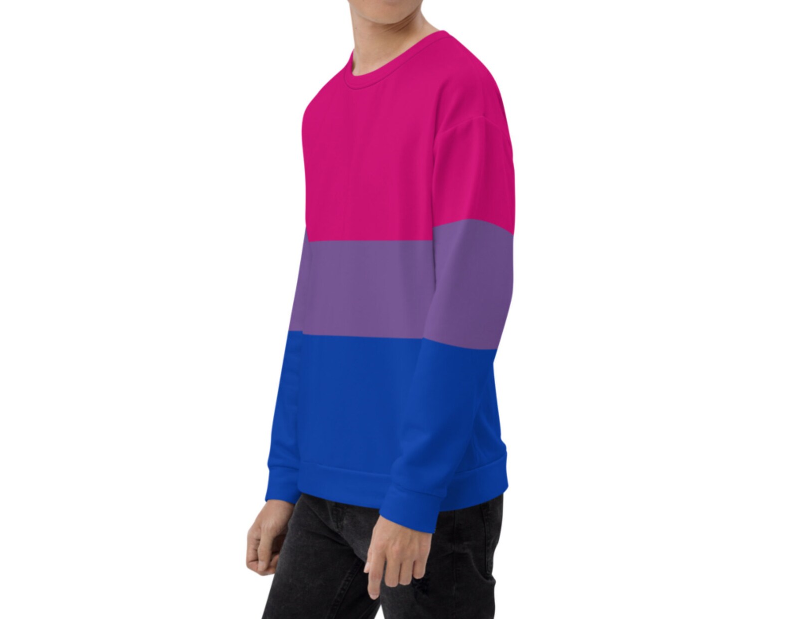 Bisexual Pride Flag Sweatshirt Bi Pride Sweater Bisexual | Etsy