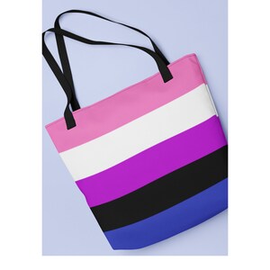 Genderfluid Tote Bag, Genderfluid Flag Bag, Genderfluid Pride Festival ...