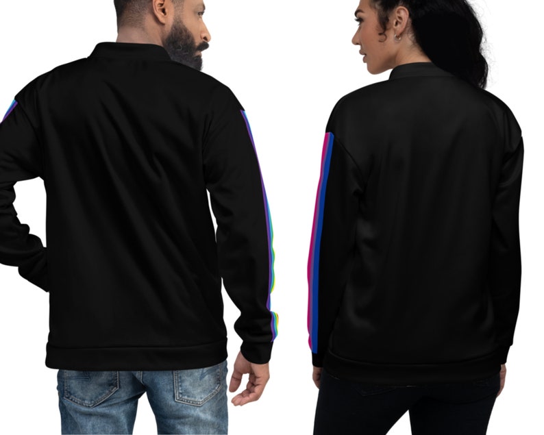 Bisexual Jacket Trendy Retro Style Bi Pride Jacket Bisexual - Etsy