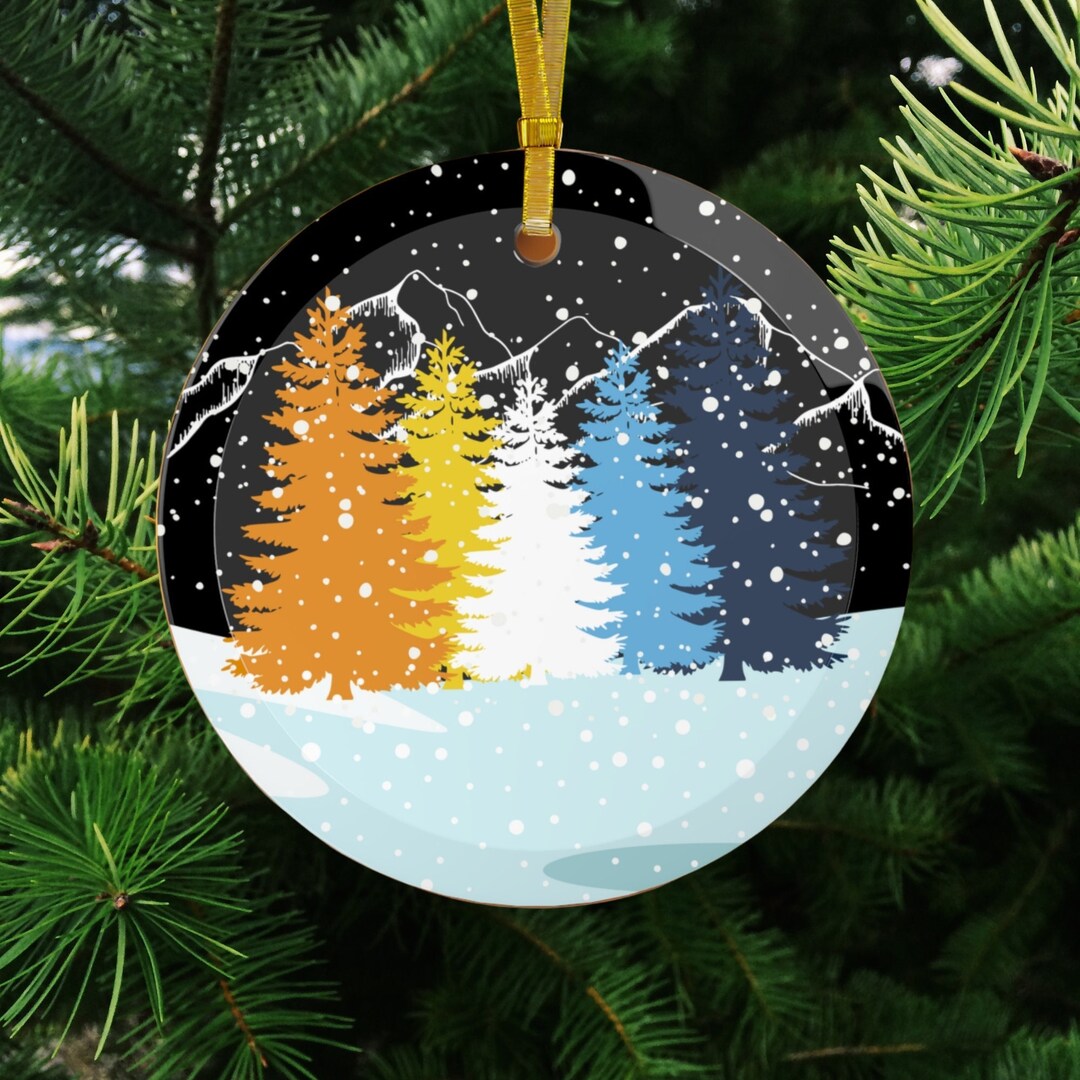 Aroace Glass Ornament, Aroace Pride Christmas Ornament, Discreet Aroace ...