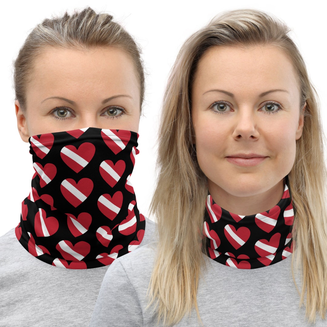 Diver Down Flag Bandana Tube Scarf, Scuba Diving Flag, Scuba Diver Gift ...