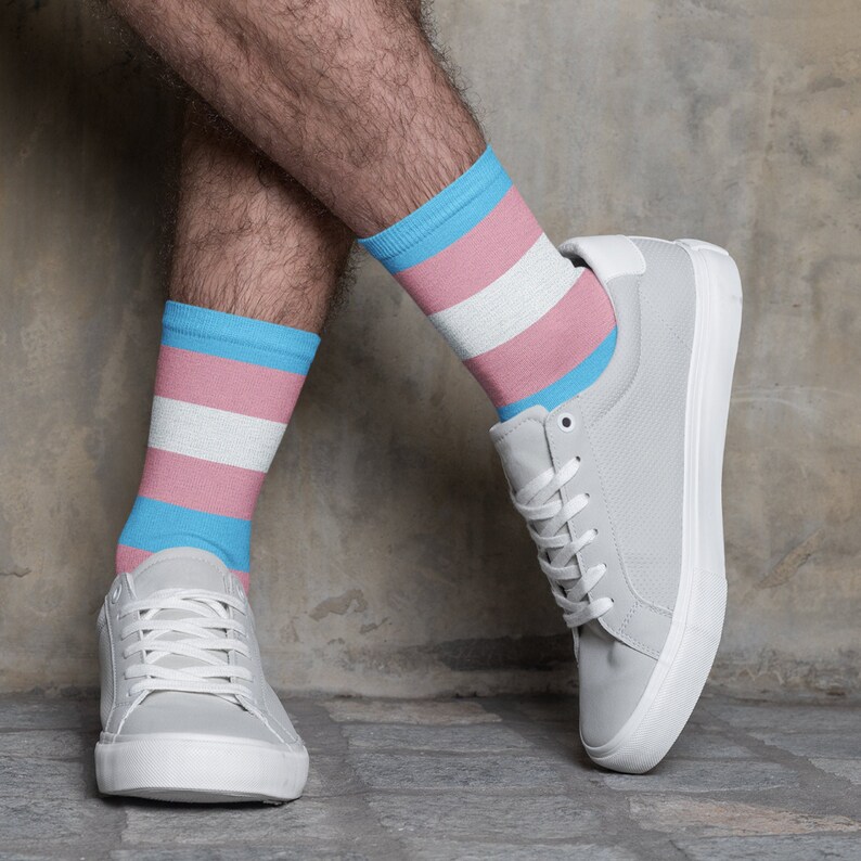 Transgender Flag Socks, Trans Pride Socks, Transgender Gift, Unisex ...