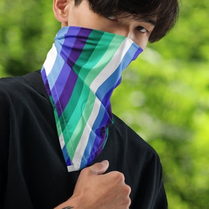 Square MLM Flag Bandana, MLM Pride Bandana Scarf, Male Gay Flag ...