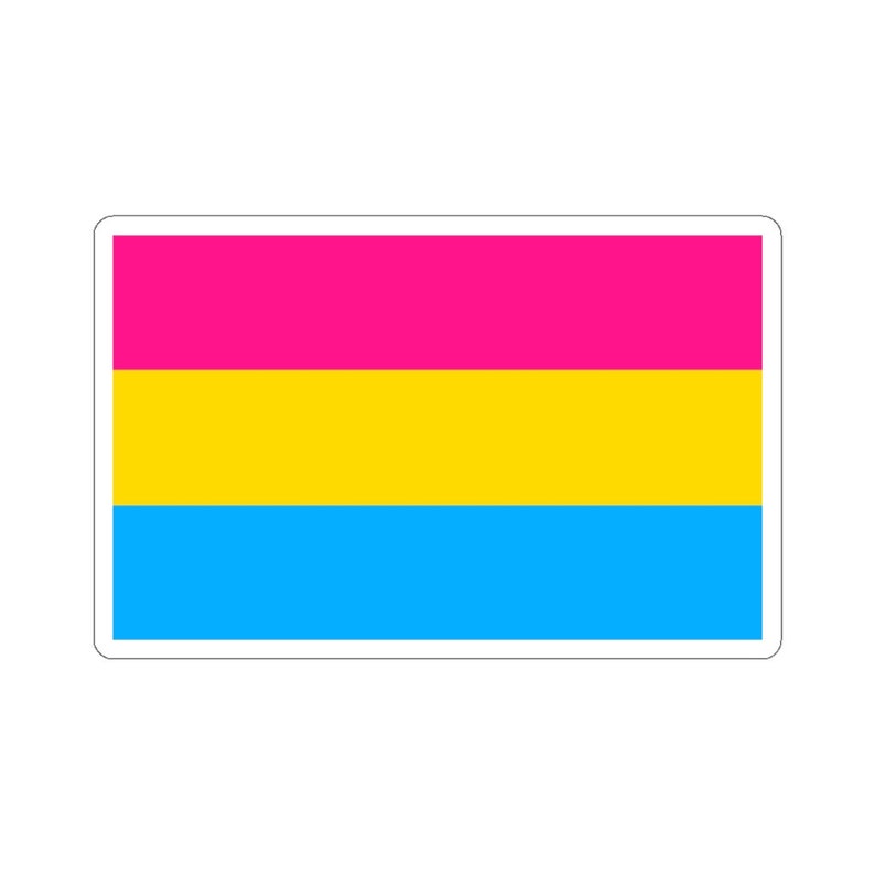 Pansexual Flag Sticker Pansexual Pride Laptop Stickers Pan | Etsy