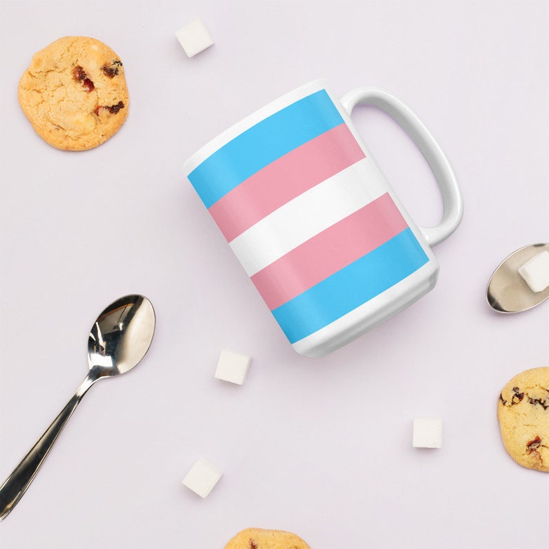 15 oz Transgender Flag Mug Transgender Gift Trans Pride Mug | Etsy