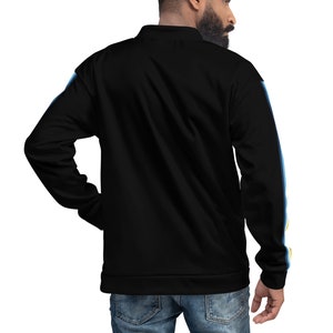 Aroace Flag Stripe Bomber Jacket, Classic Retro Style Aroace Pride ...
