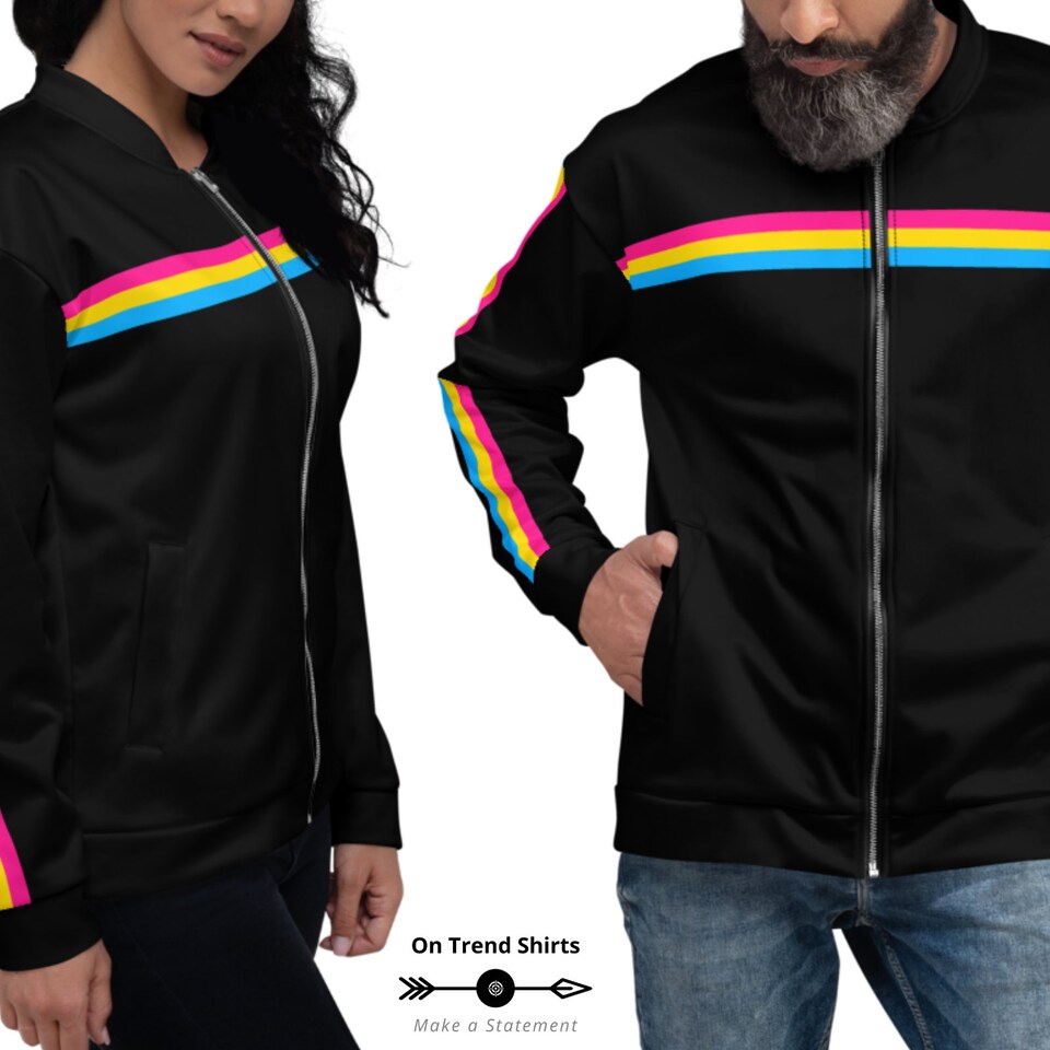 Pansexual Jacket, trendy retro style Pansexual Pride Jacket sold by ...