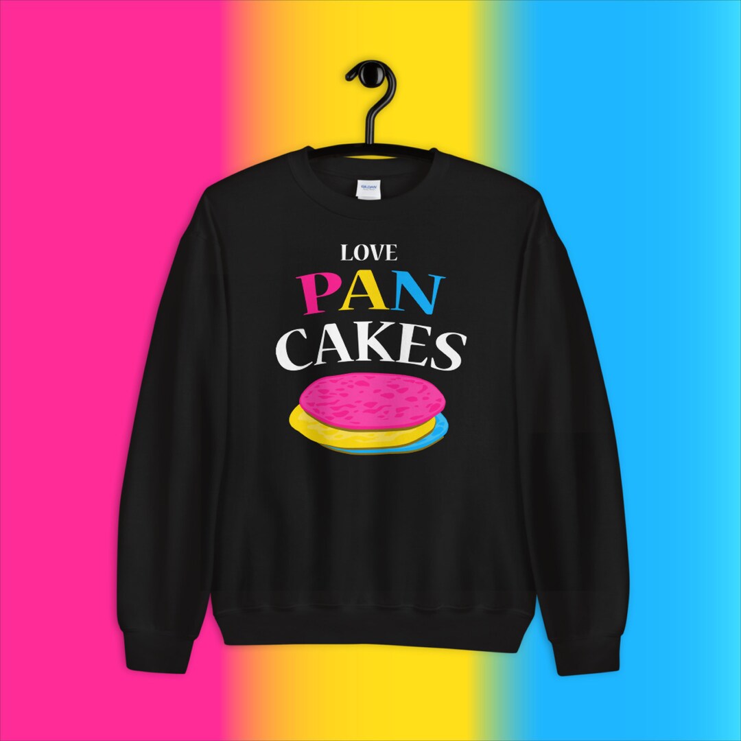 Pansexual Pride Pancakes Sweatshirt, Pan Pride Sweater, LGBTQIA ...