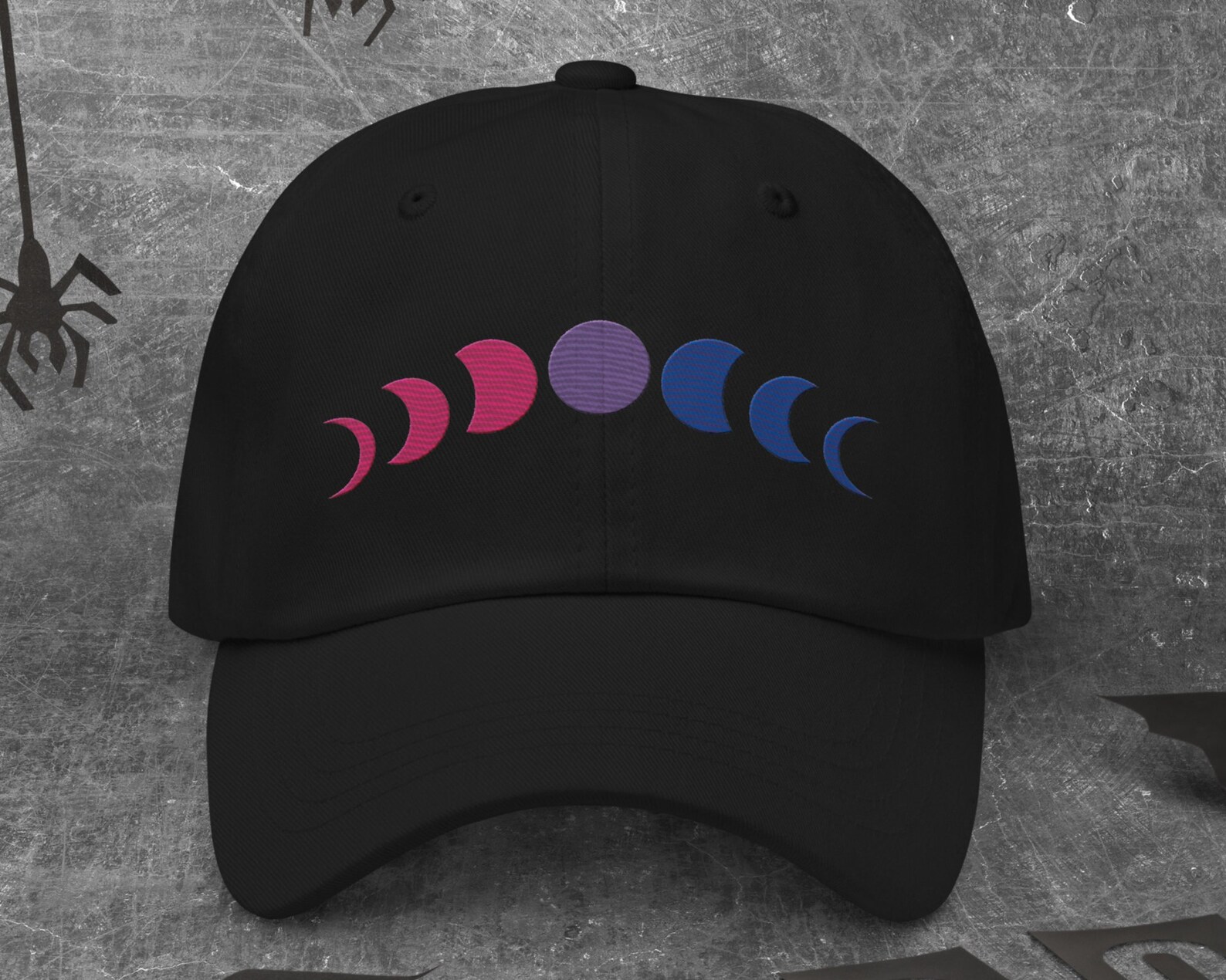 Embroidered Bi Pride Hat Subtle Bisexual Hat Celestial - Etsy