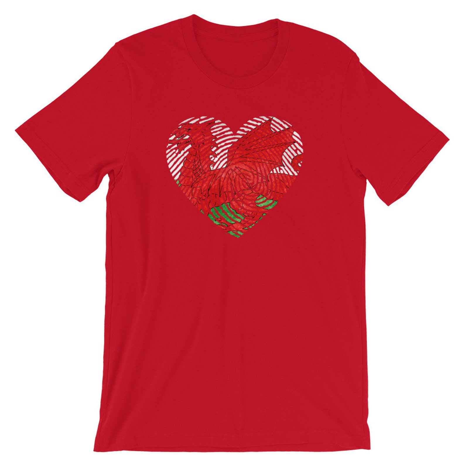 Welsh Heart Shirt Welsh Flag Tshirt Love Wales Tee Welsh - Etsy