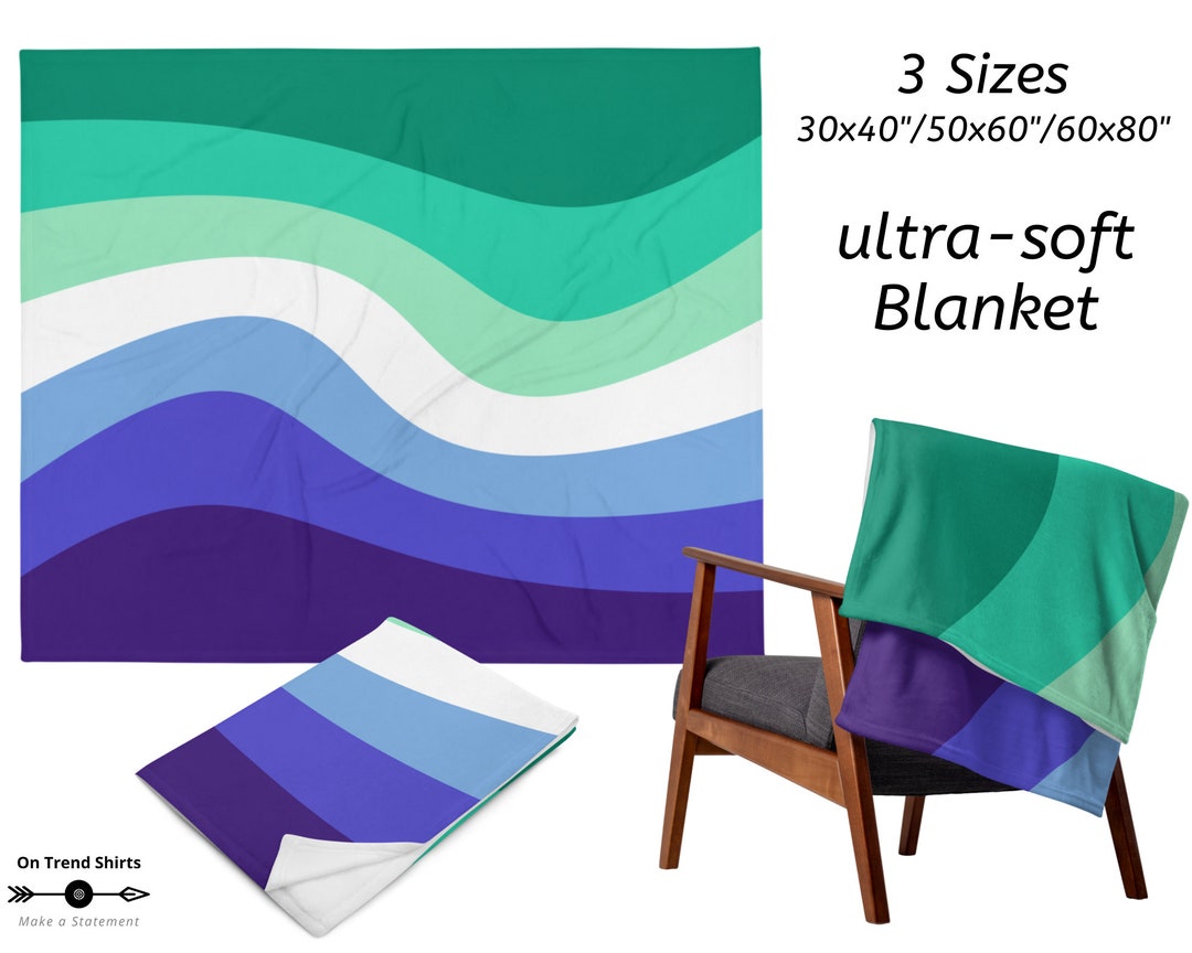 MLM Flag Blanket, Gay Male Pride Throw Blanket, MLM Pride Aesthetic ...