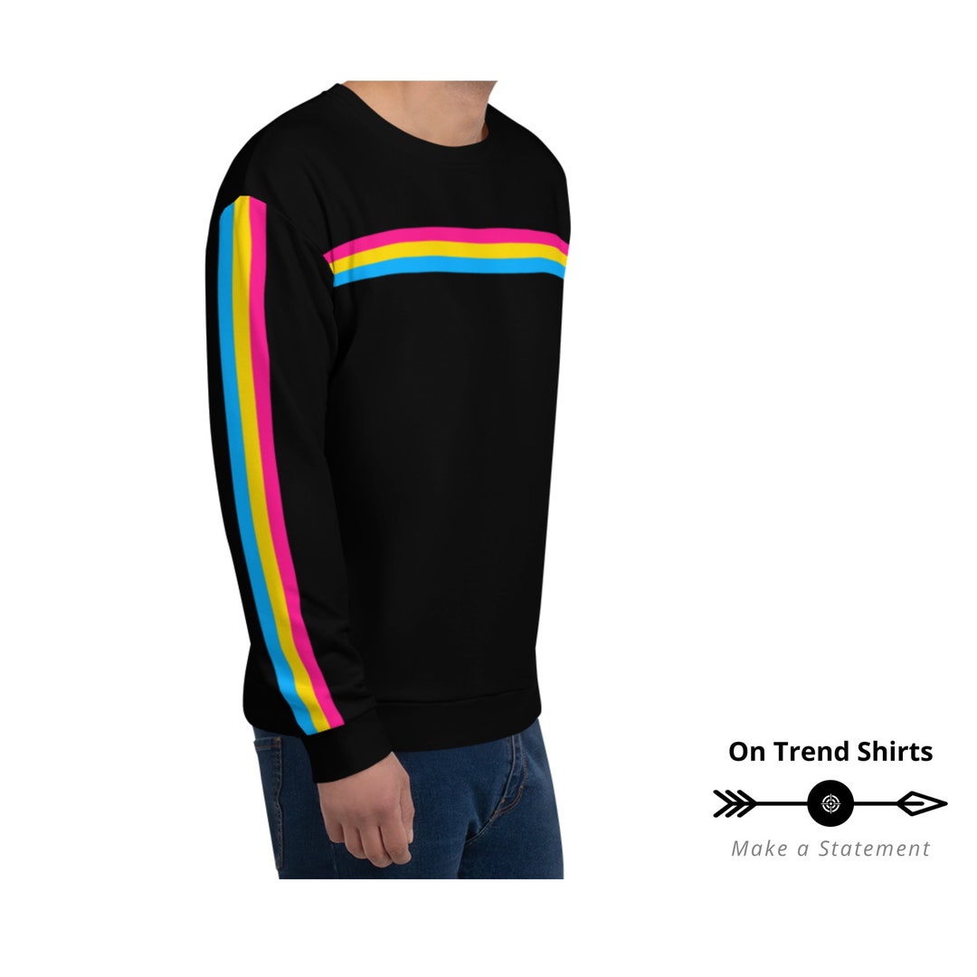 Pansexual Pride Sweatshirt, Retro Pan Pride Sweater, Pansexual Flag ...