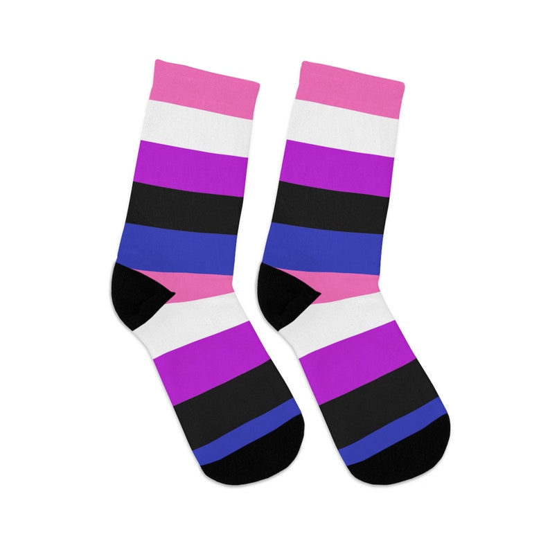 Genderfluid Pride Flag Socks Genderfluid Clothing Gender - Etsy