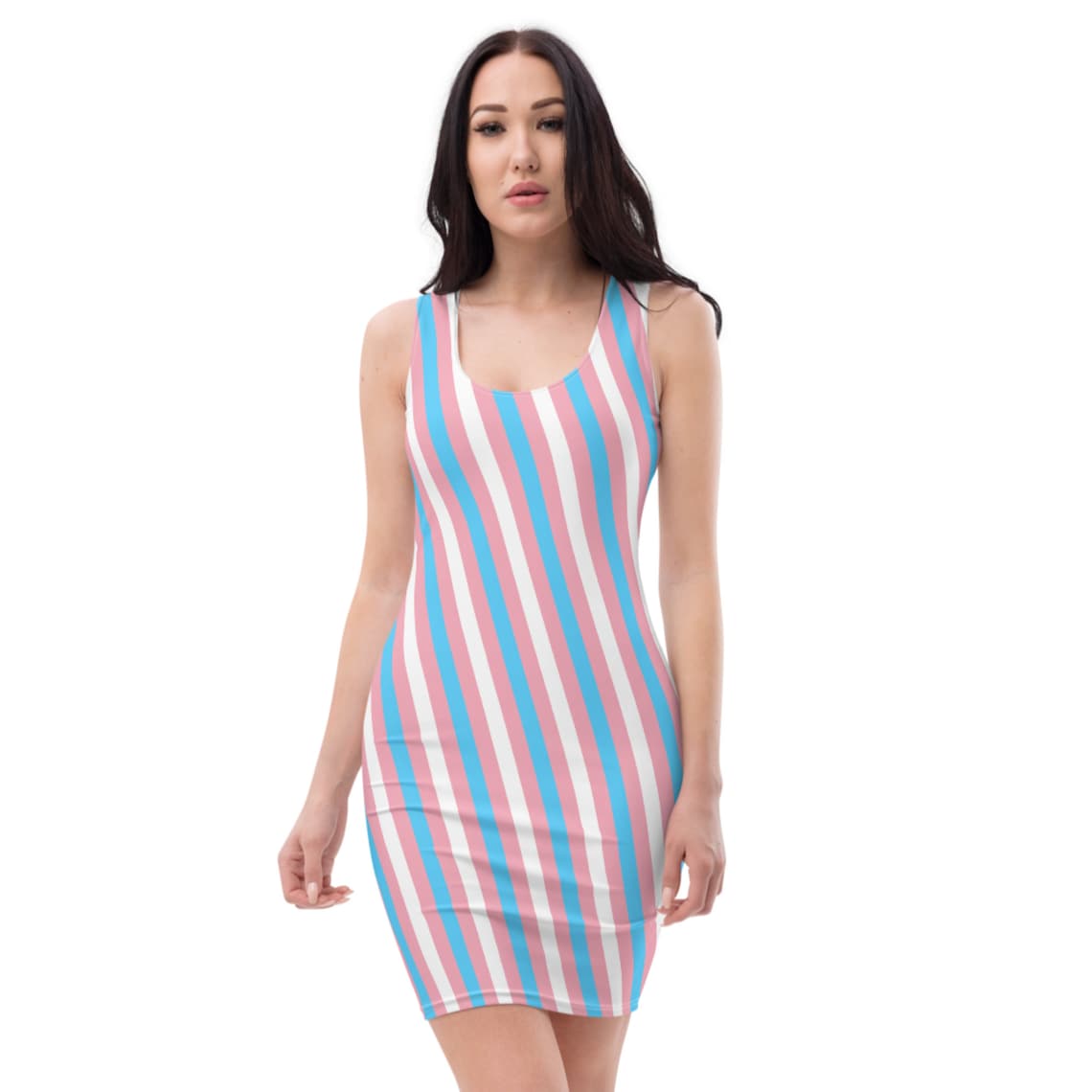 Transgender Dress Trans Pride Pencil Dress Trans Flag | Etsy