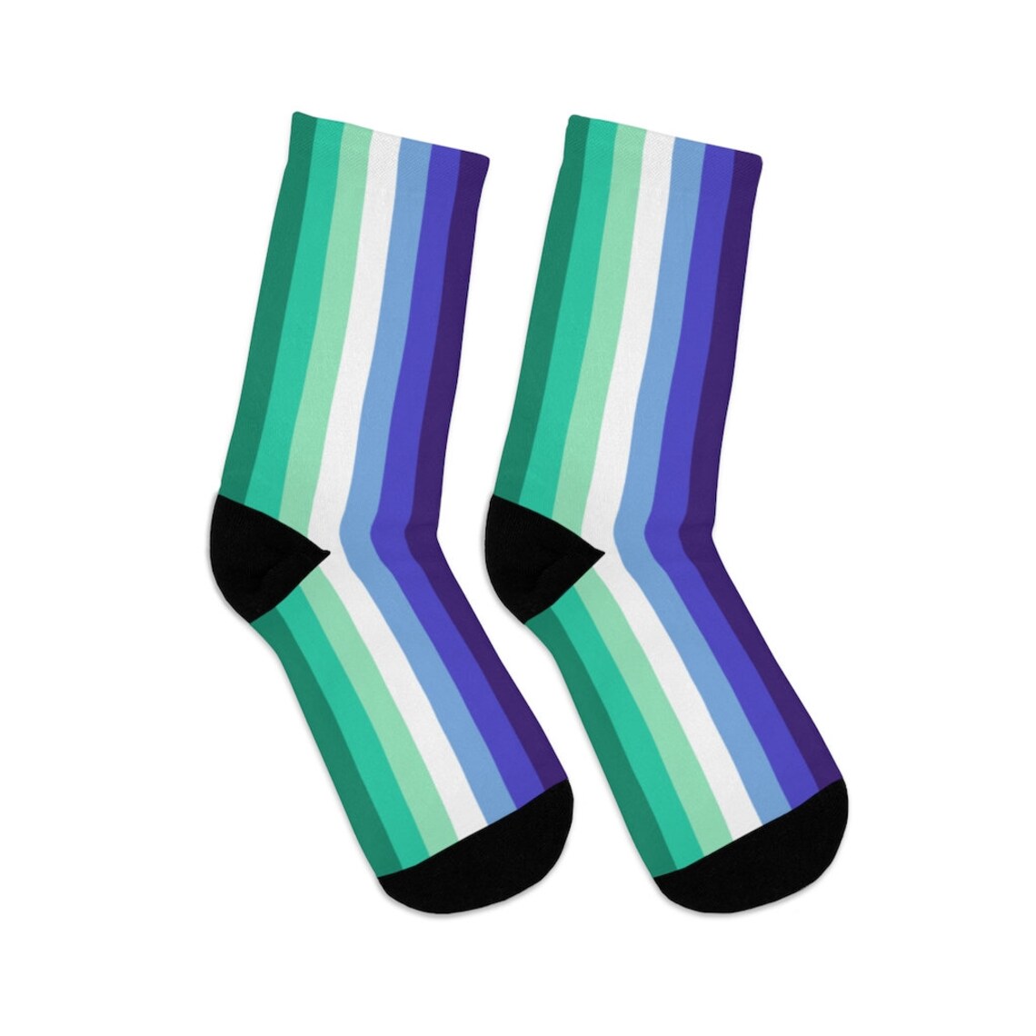 MLM Pride Socks, One Size, MLM Flag Socks, Blue Gay Male Pride Flag ...