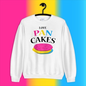 Pansexual Pride Pancakes Sweatshirt, Pan Pride Sweater, LGBTQIA ...
