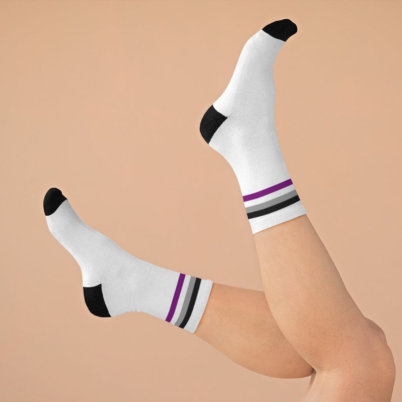 Asexual Socks One Size Asexual Pride Socks Ace Socks Ace - Etsy