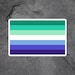 Male Gay Pride Flag Sticker Blue Gay Flag Stickers Male - Etsy