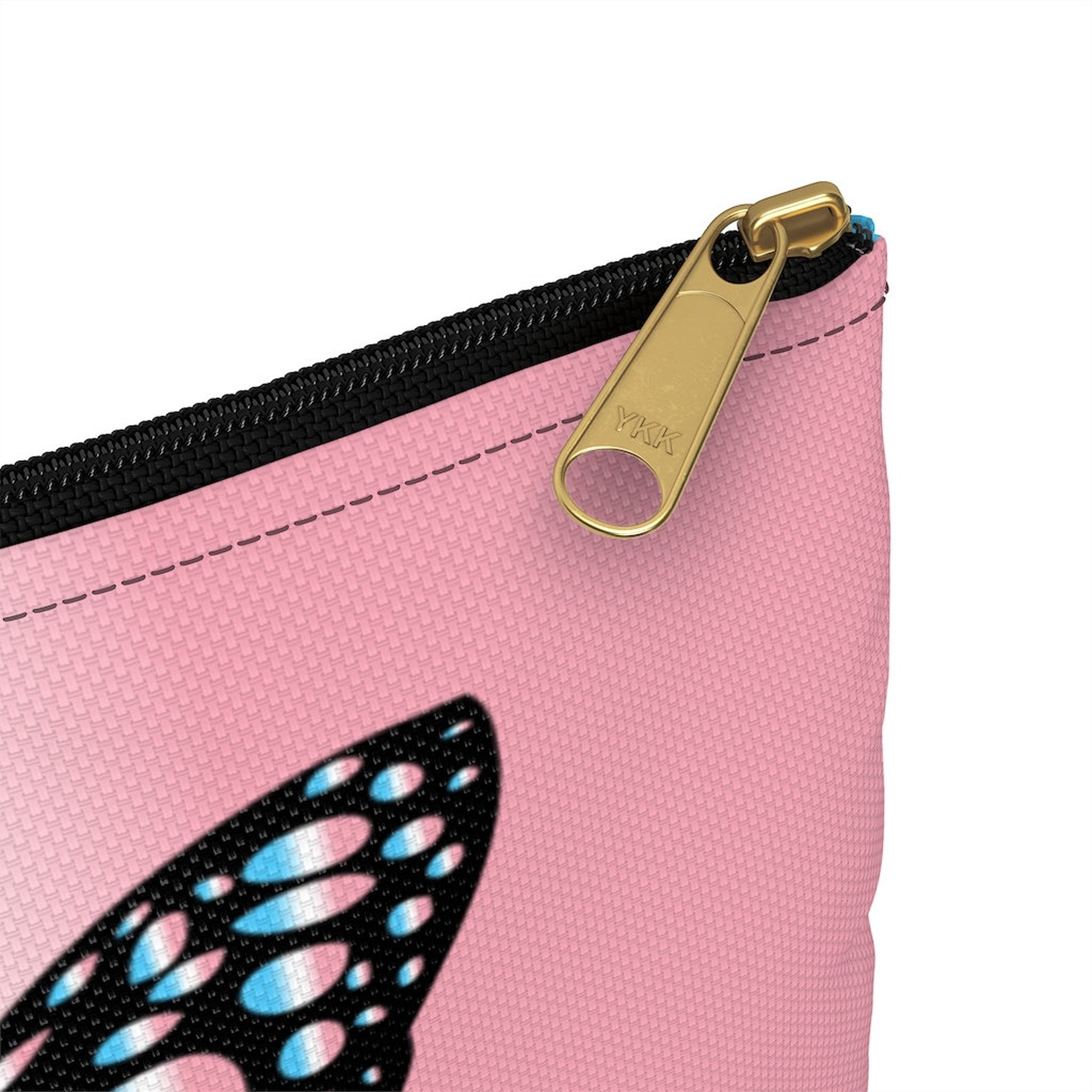 Transgender Zipper Pouch, Trans Pride Makeup Bag, Monarch Butterfly Zip ...