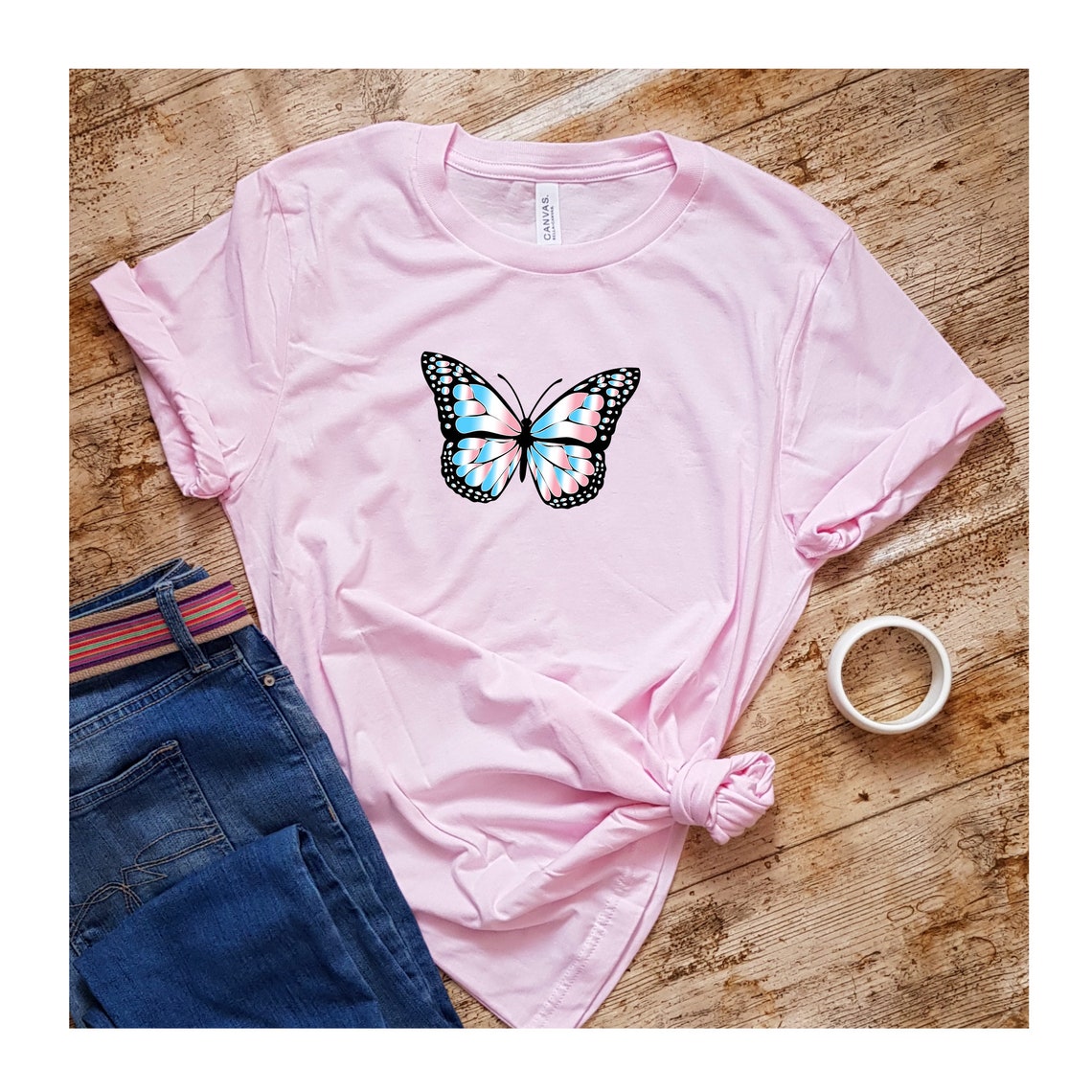 Transgender Butterfly Shirt Trans Pride Shirt Transgender - Etsy