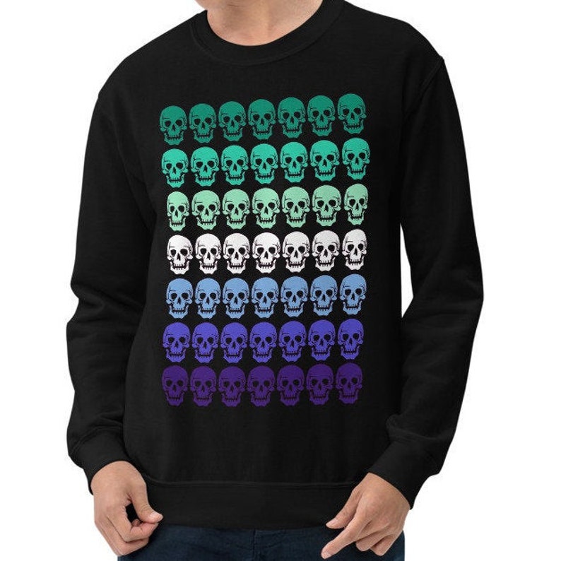 MLM Flag Skulls Halloween Sweatshirt Halloween Pride - Etsy