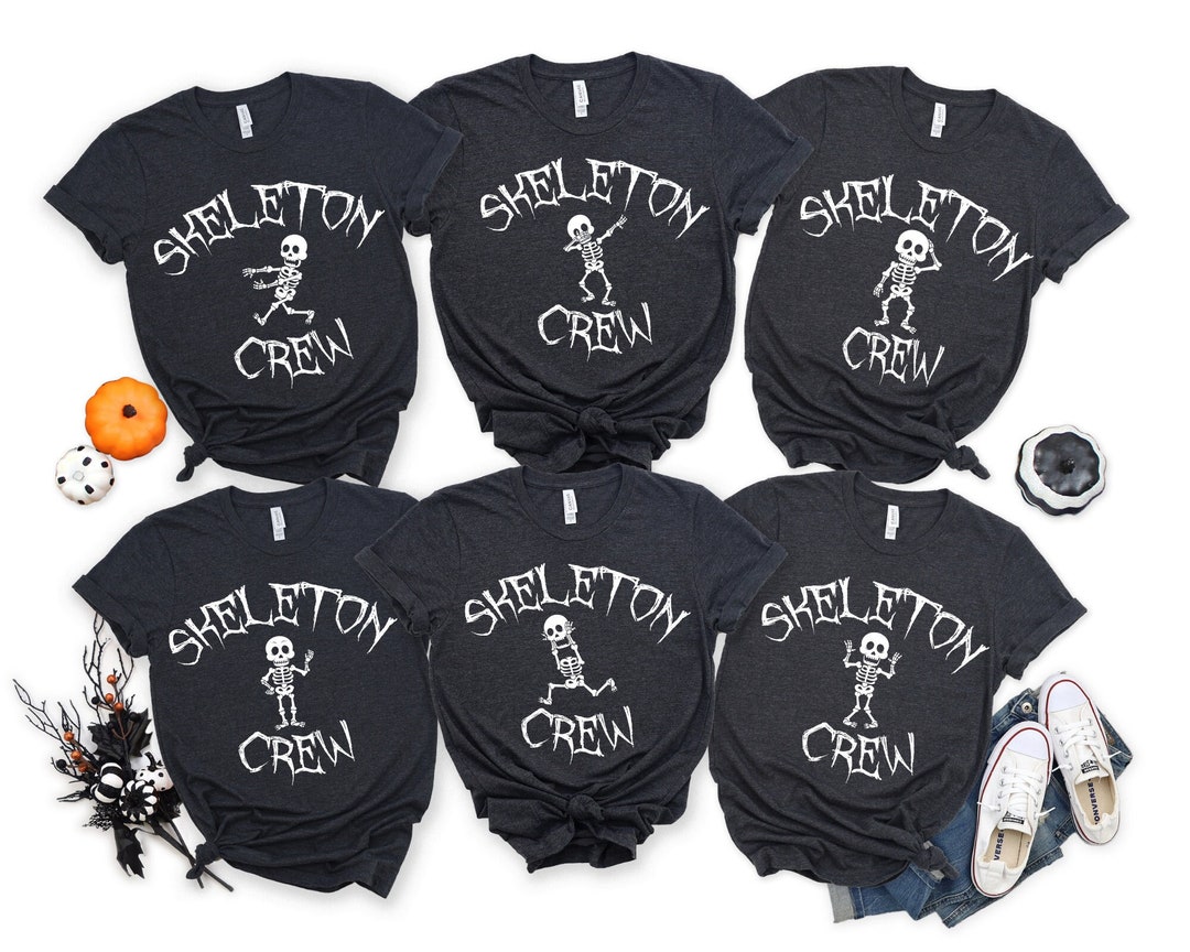 Skeleton Crew - Funny Halloween Shirt, Family Halloween Shirts, Gothic ...