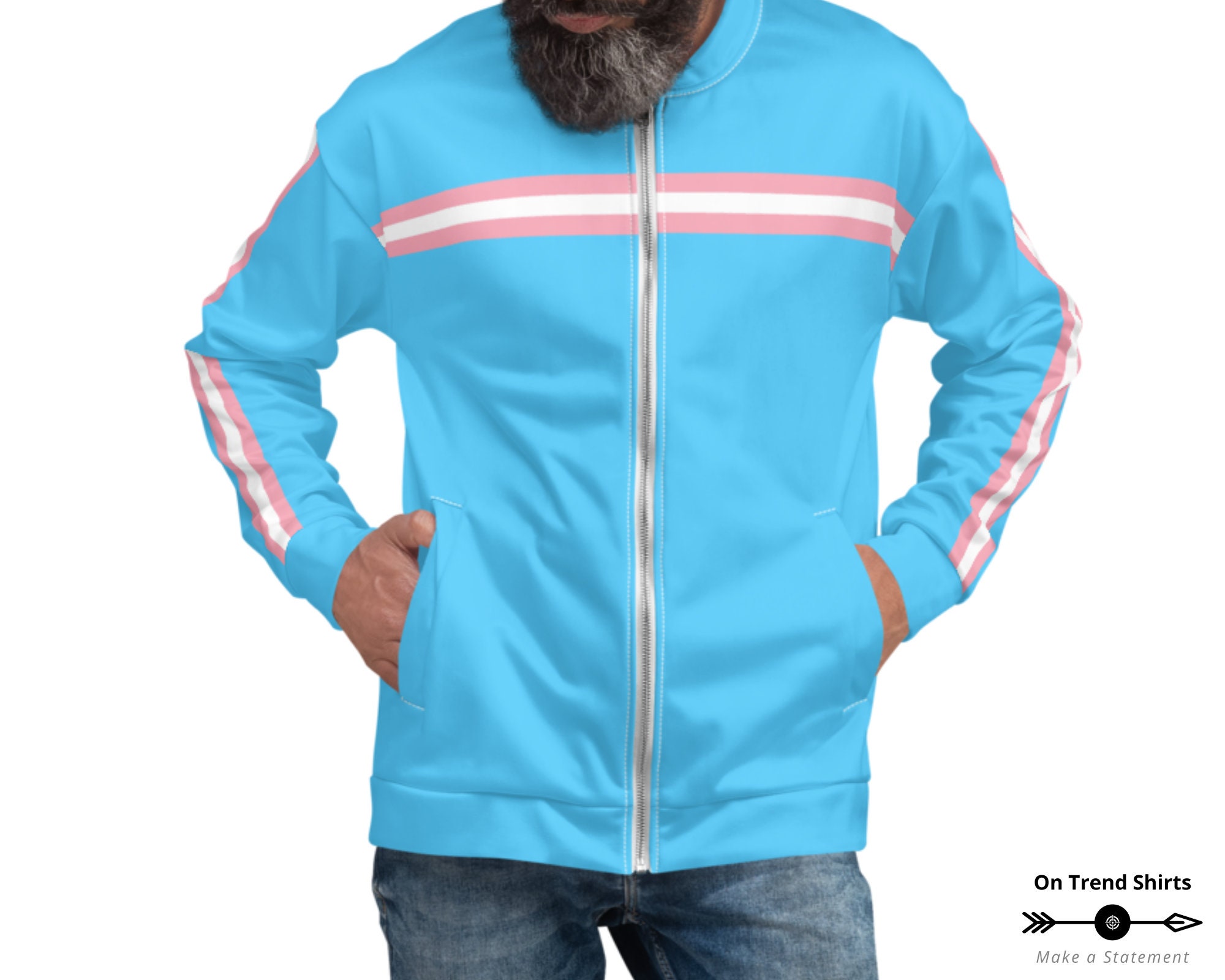 Transgender Jacket Trans Pride Jacket Lightweight Bomber - Etsy