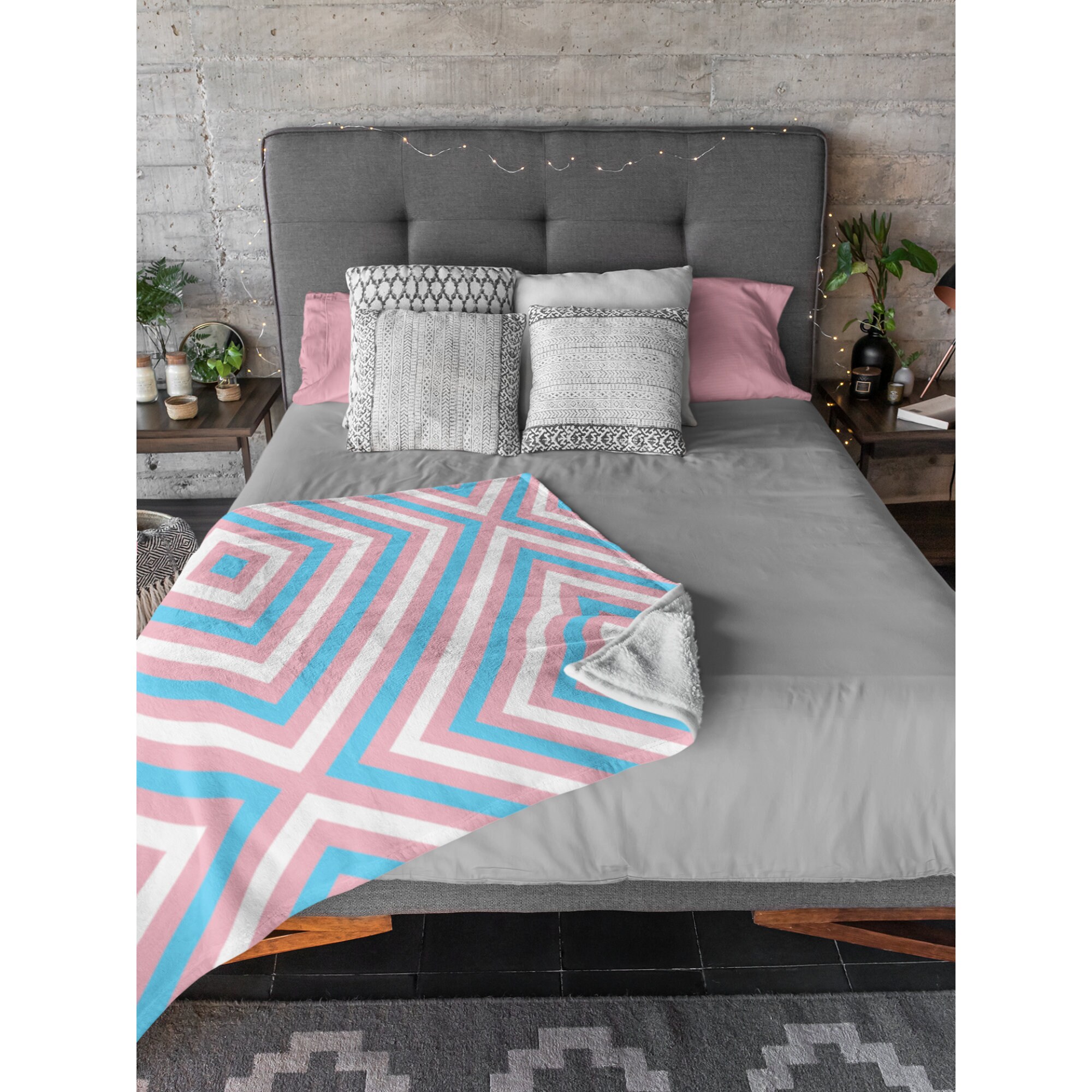 Transgender Pride Blanket Trans Pride Flag Aesthetic Room | Etsy