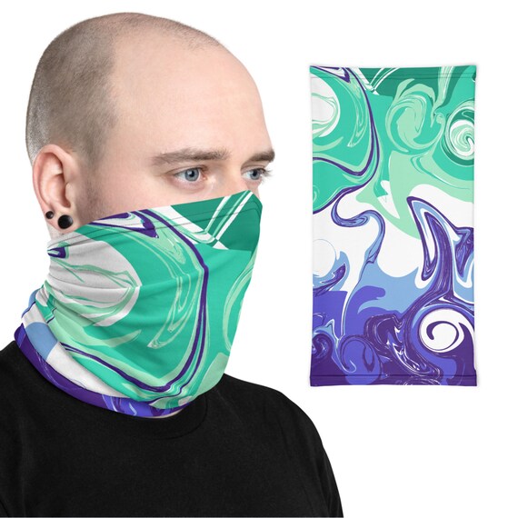 MLM Pride Neck Gaiter Blue Gay Flag Tube Scarf Male Pride | Etsy