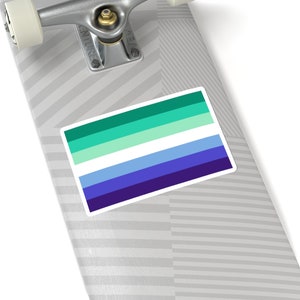 Male Gay Pride Flag Sticker, Blue Gay Flag Stickers, Male Pride Gay ...