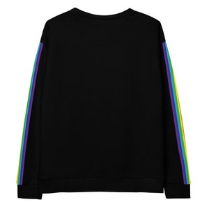 Rainbow Sweatshirt, Rainbow Striped Sweater, Pride Sweatshirt, LGBTQ ...
