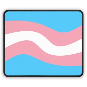 Transgender Flag Gaming Mouse Pad, Trans Flag Aesthetic Gaming Mousepad ...