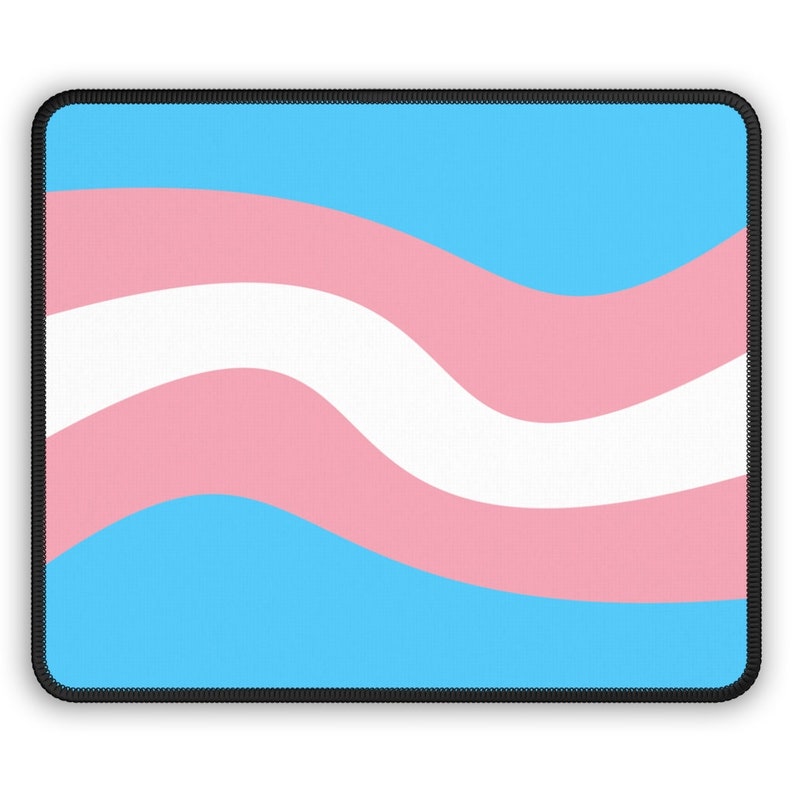 Transgender Flag Gaming Mouse Pad Trans Flag Aesthetic Gaming - Etsy