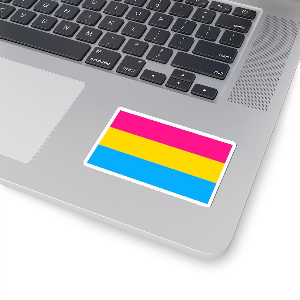 Pansexual Flag Sticker Pansexual Pride Laptop Stickers Pan | Etsy