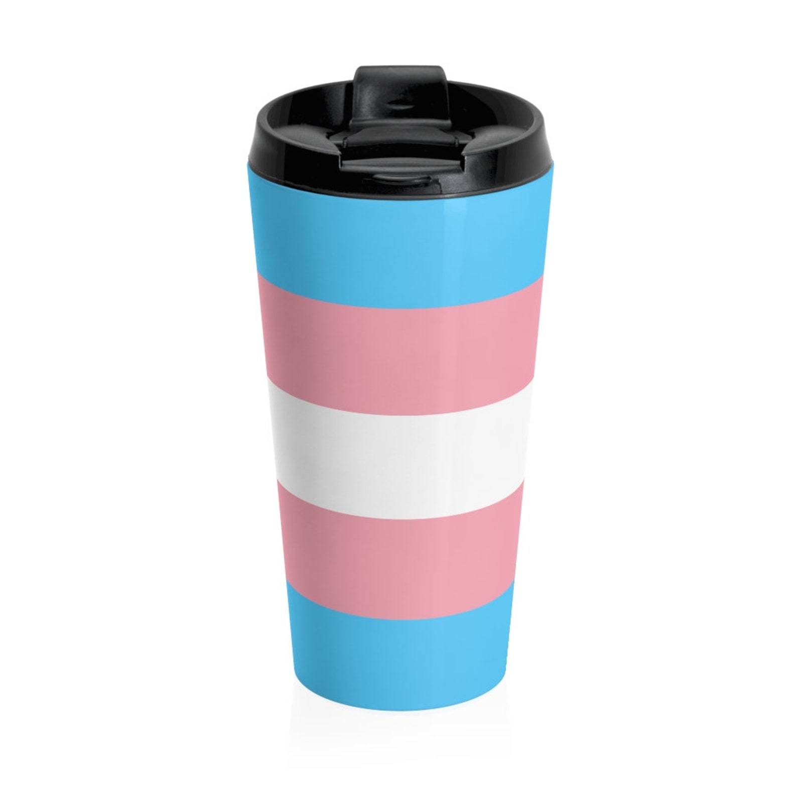 Transgender Flag Travel Mug, Trans Pride Stainless Steel Insulated ...