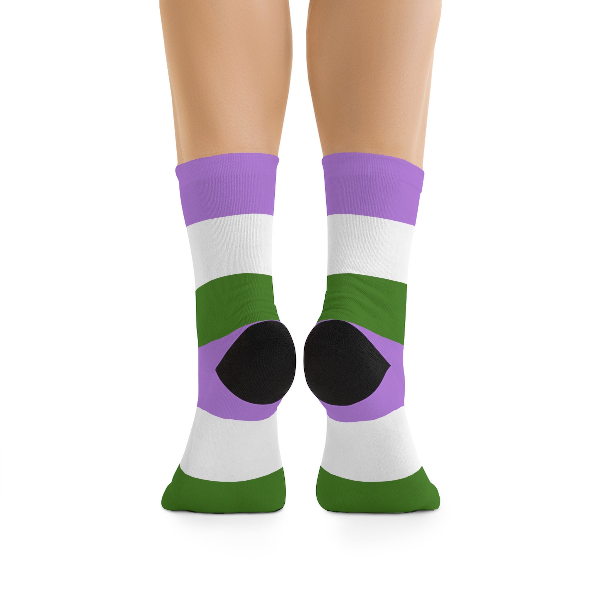 Genderqueer Flag Socks Genderqueer Pride Striped Socks | Etsy