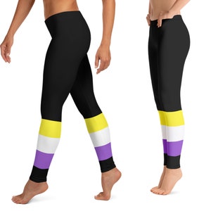 Non Binary Pride Leggings, Nonbinary Leggings, Nonbinary Flag ...