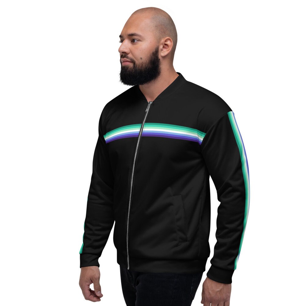 MLM Pride Flag Stripe Jacket Lightweight Bomber Jacket Gay - Etsy UK