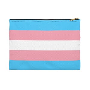 Transgender Bag, Trans Pride Zipper Pouch, Trans Pride Flag Cosmetic ...