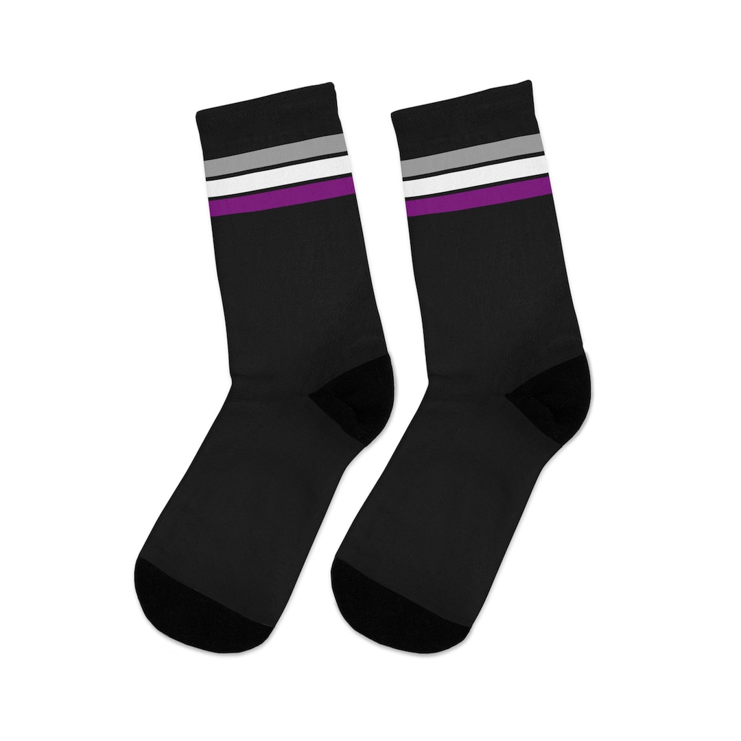 Asexual Pride Flag Socks, Ace Pride Socks, Asexual Clothing, Asexual ...