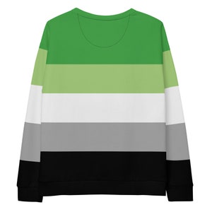 Aromantic Flag Sweater, Aromantic Sweatshirt, Aromantic Clothes ...